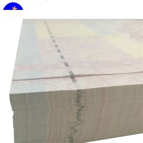 Fluorescent Security Papers Uv Fiber Certificate Printings