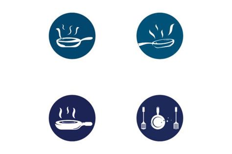 Pots And Pans Or Kitchen Utensil Logo Graphic By Mujiyono · Creative Fabrica