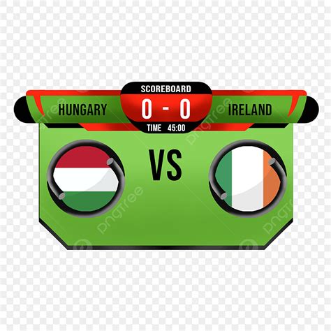 유로 컵 일러스트 헝가리 대 아일랜드 축구 경기 점수 판 방송 Vs 방송 배너 Png 일러스트 및 Psd 이미지 무료 다운로드 Pngtree