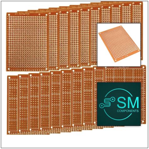 10pc 5x7cm Fr 2 Prototype Perfboard Universal Circuit Paper Pcb Board