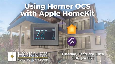 Webinar Using Horner Ocs With Apple Homekit By Horner Automation