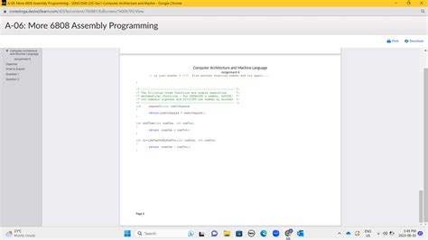 R NA 06 More 6808 Assembly Programming Computer Chegg Com