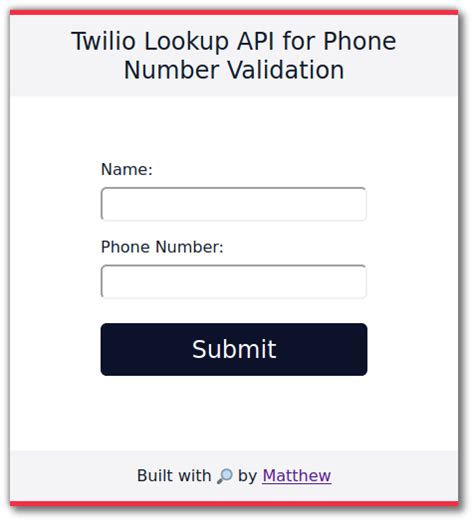 Validating Phone Numbers In A Spring Boot App Using The Twilio Lookup
