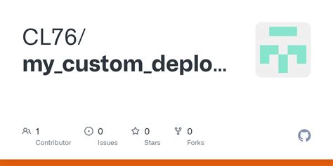Github Cl76mycustomdeployment
