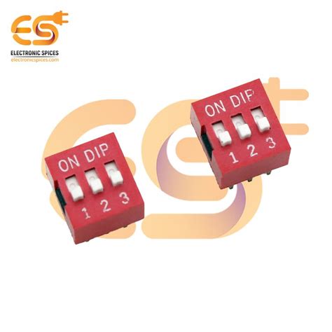 Manual 3 Way Dip Switch Bd03 Standard Profile Pack Of 10