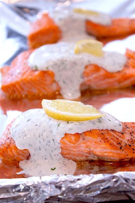 Easy Baked Salmon With Lemon Dill Sauce Artofit