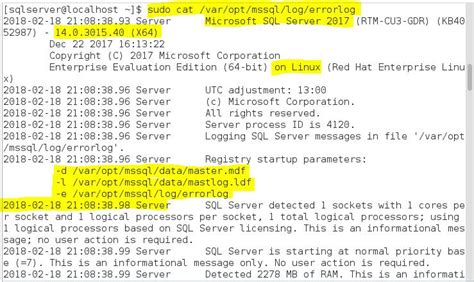 Sql Server 2017 For Linux First Impressions Sqlservercentral
