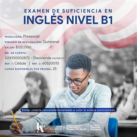 Examen De Suficiencia En Inglés Nivel B1 Universidad Del Atlántico