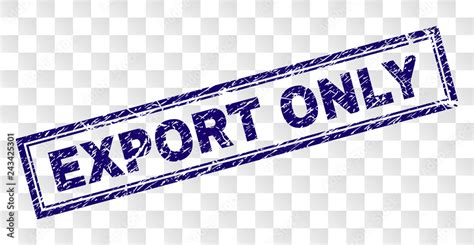 EXPORT ONLY Stamp Seal Print With Rubber Print Style And Double Framed Rectangle Shape Stamp Is