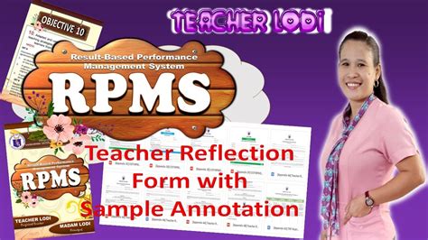 Teacher Reflection Form Trf Sample Ready Made Lesson 58 Off
