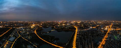航拍安徽合肥翡翠湖全景 景观园林 建筑摄影 摄影素材 汇图网www huitu