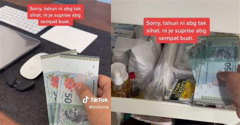 Buat Kejutan Untuk Birthday Isteri Suami Letak Duit Sebagai Hadiah So Sweet