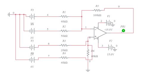 Voltage Adder Multisim Live