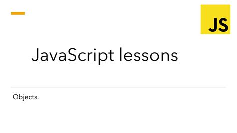Javascript Lessons Episode 3 Objects Youtube
