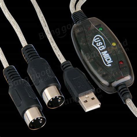 Midi Usb Cable Converter Pc To Music Keyboard Adapter Us