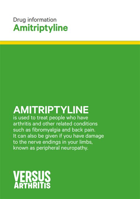 Drugs For Arthritis Amitriptyline Versus Arthritis