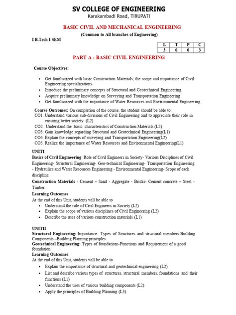 R23 I Year Syllabus Draft V1 Pdf C Programming Language Force