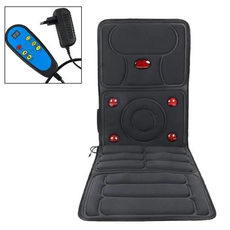 Массажный матрас с ИК подогревом Healthy Life Черный Массажер для спины ...