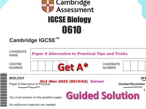 Igcse Paper 62 October November 2022 Teaching Resources