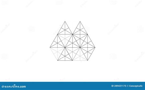 Animated Sci Fi Hud Element Composed Of Triangles Stock Video Video