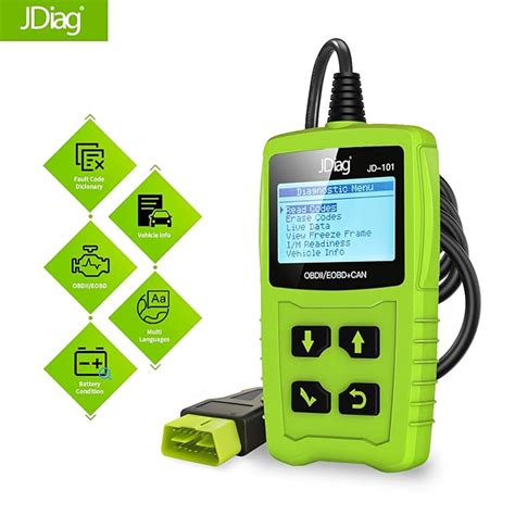 Buy Jdiag Obd2 Code Reader Can Diagnostic Scan Tool Obd2 Scanner Jd101 Suitable Obd Ii Protocol