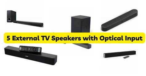 5 External Tv Speakers With Optical Input All For Turntables