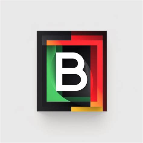 Premium AI Image A Colorful Square With A Letter B On It