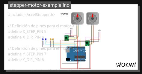 Stepper Motor Dual By Bronsky V21 Wokwi Esp32 Stm32 Arduino Simulator