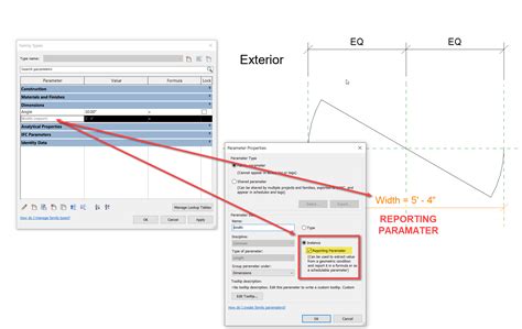 how to add and maintain parametric annotation lines in a curtain wall