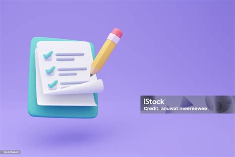 3d 보고서 용지 클립보드 체크리스트 메모용 메모지 3d 그림입니다 개념에 대한 스톡 사진 및 기타 이미지 개념 계급