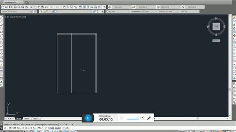 Basic Information Of Autocad Offset And Trim Command Youtube