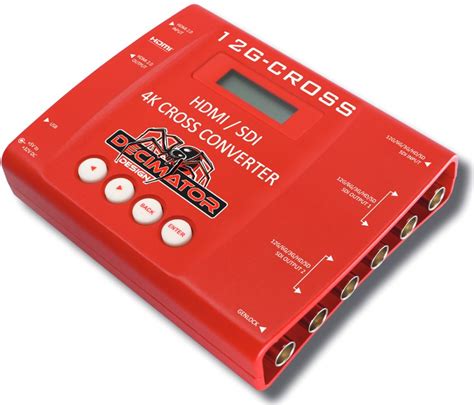 Decimator Design 12g Cross Hdmi Sdi 4k Cross Converter With Scaling And Frame Rate Conversion