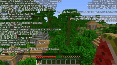 JAVA The Seed OwO Has A Village With A Jungle Temple R Minecraftseeds