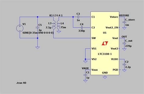 Transformer Issue With Voltage Transformation In Ltspice Simulation Of Ltc3108 01 Energy