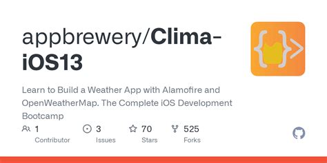 Github Appbrewery Clima Ios Learn To Code While Building Apps The Complete Ios