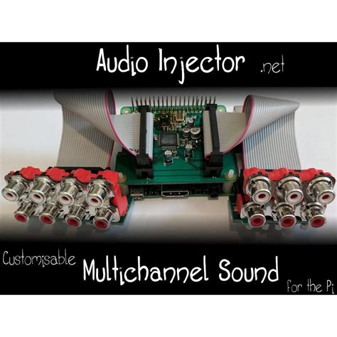 Audio Injector OCTO Channel Sound Card For Raspberry Pi HIFI DAC HAT HIFI DAC Audio Card Exp