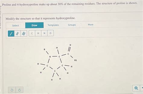 Solved Proline And 4 Hydroxyproline Make Up About 30 ﻿of
