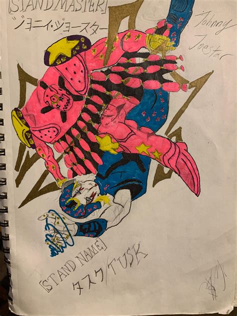 Johnny Joestar And Tusk Act4 By Grimmdevil6x On Deviantart
