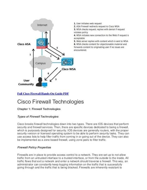 Cisco Firewall Technologies Guide For Beginners