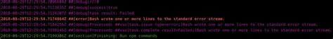 Return The Stderr Stream With Bash Wrote One Or More Lines To The Standard Error Stream For