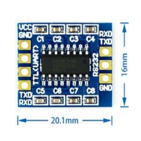 1 Exar Chip Rs232 Sp3232 Ttl To Rs232 Rs232 To Ttl Brush Cable Serial Port Module Sink Gold