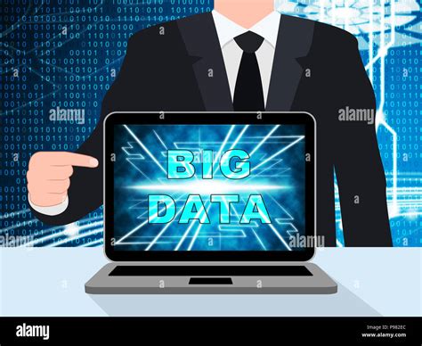 Bigdata Flow Stream Of Big Data 3d Illustration Shows A Fluid