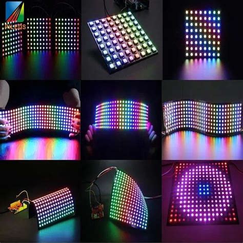 8x8 Rgb Led Matrix Panels Led Pixel Screen Apa102c Ws2812b Sk6812