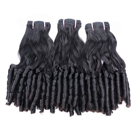 10a Bouncy Curl Weave Funmi Bundles Natural Color Wholesale Raw