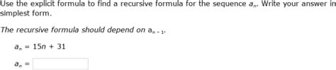 Ixl Convert Between Explicit And Recursive Formulas Year 13 Maths Practice