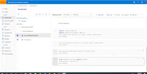 Azure Jupyter Notebook With Azure ML Studio