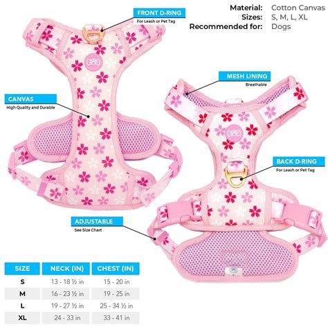 Cherry Blossom Harness Pawsonify
