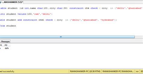 How To Create Check Constraints On Column In Sql Server 2008 Mynet Tutorials
