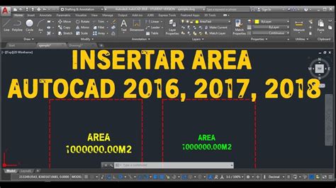 Auto Lisp Autocad Insertar Area Autocad 2016 2017 2018 Youtube