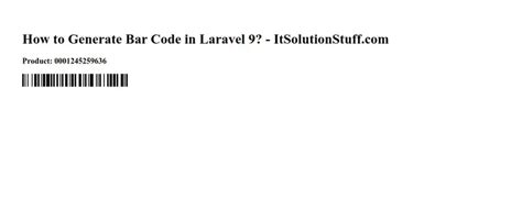 How To Generate Barcode In Laravel 10 Danatec